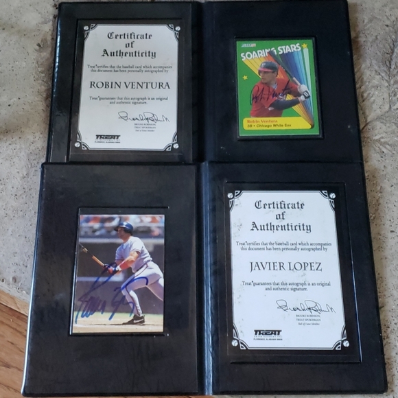 Treat Pro Autographs | Other | Pair Of Treat Pro Autographed Baseball ...